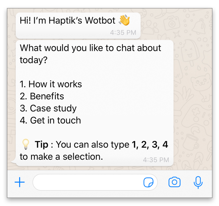 Designing a WhatsApp Chatbot?