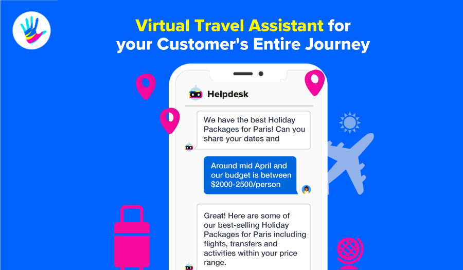 Conversational AI for Travel and Hospitality | Travel Chatbot